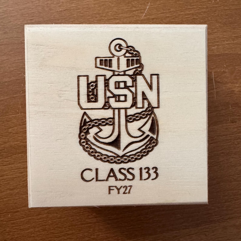 US Navy Chief Petty Officer Anchor Box | CPO Select Keepsake, Class 133 ...