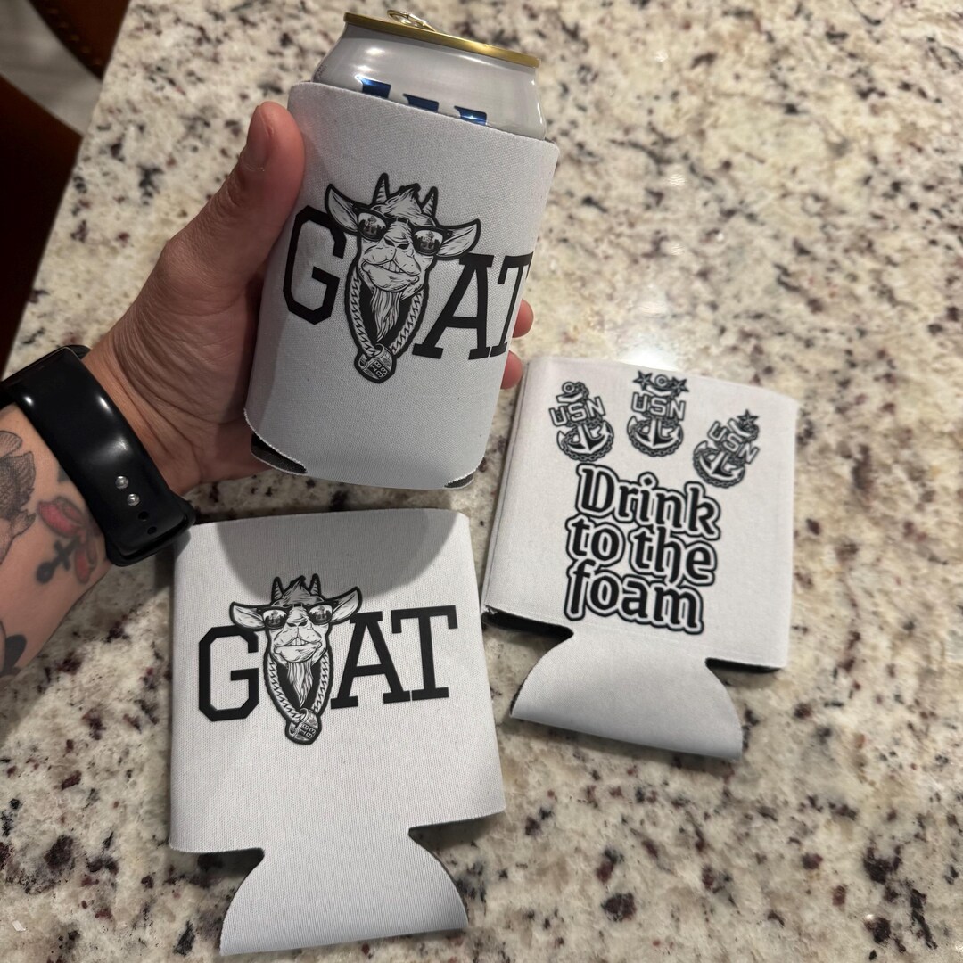 Navy Chief GOAT Can Cooler: USN Anchor CPO Mess Gift - Etsy