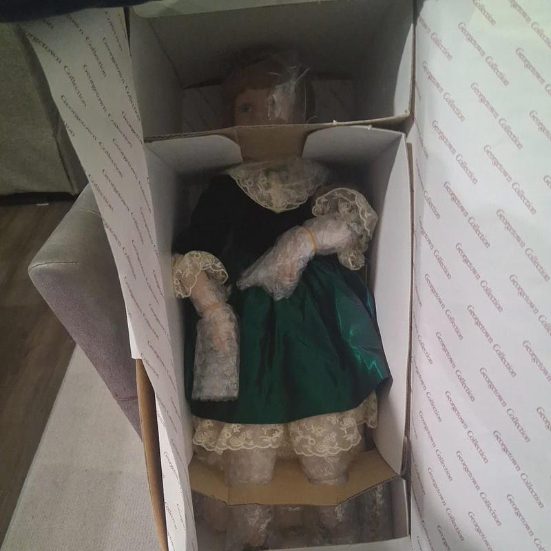 Seated Porcelain Doll - Etsy