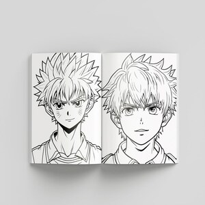 Killua Zoldyck Hunter X Hunter Coloring Book for Fans, Manga Art Pages ...