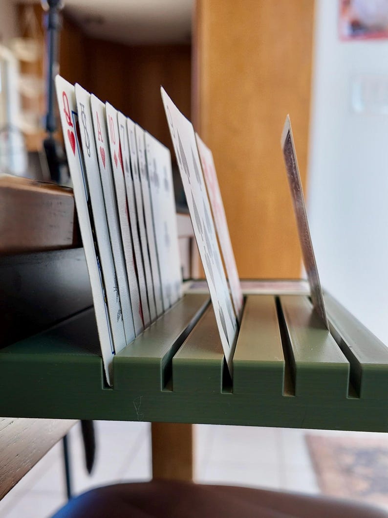 Brimhart Game Table Card Holder With Storage Tray: Custom Tabletop ...