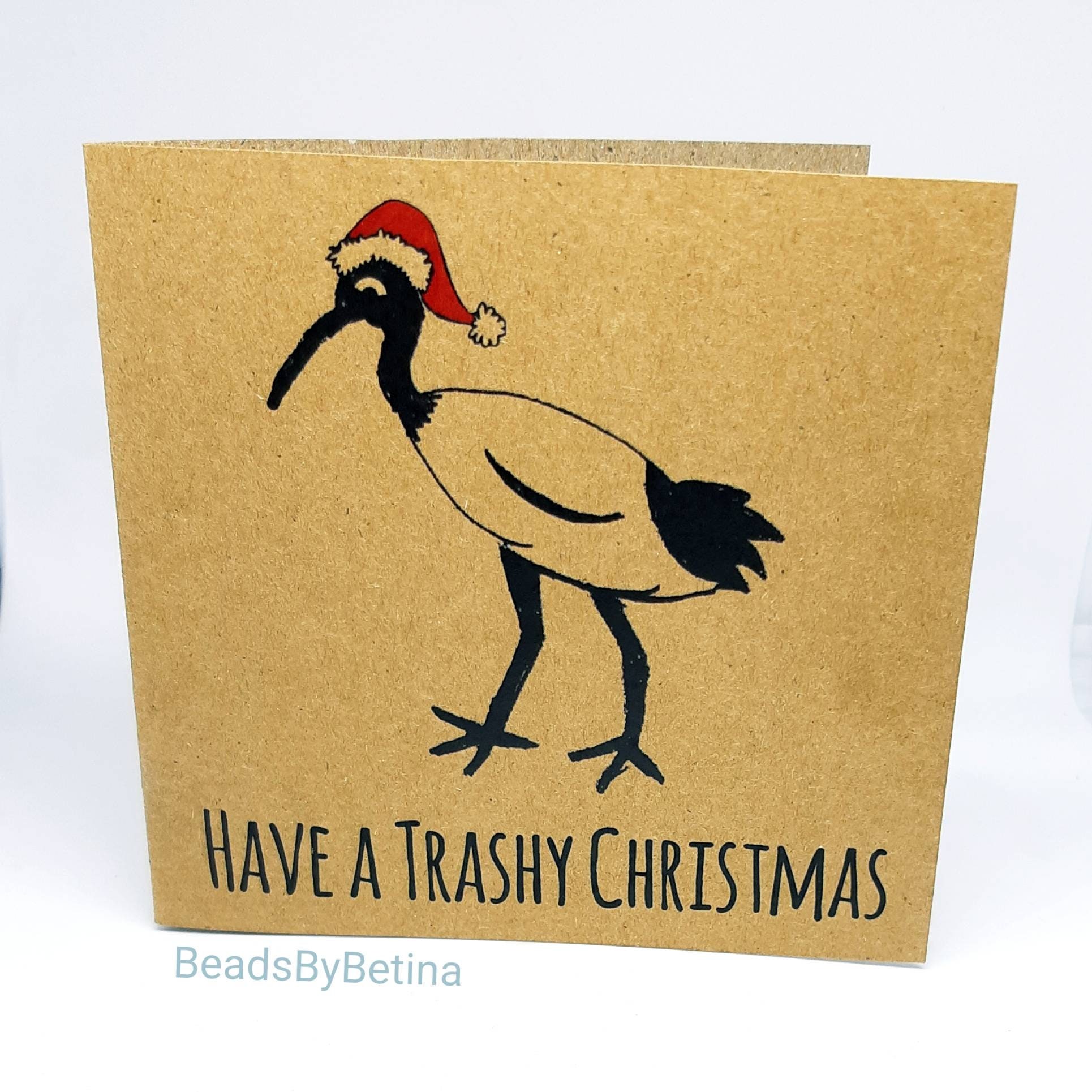 3x Bin Chicken ibis Christmas Cards / Quirky / Funny / Pun / Australian ...