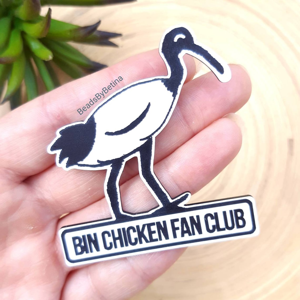 Bin Chicken ibis Lovers Pack // Studs, Brooch or Magnet & Card // Cute ...