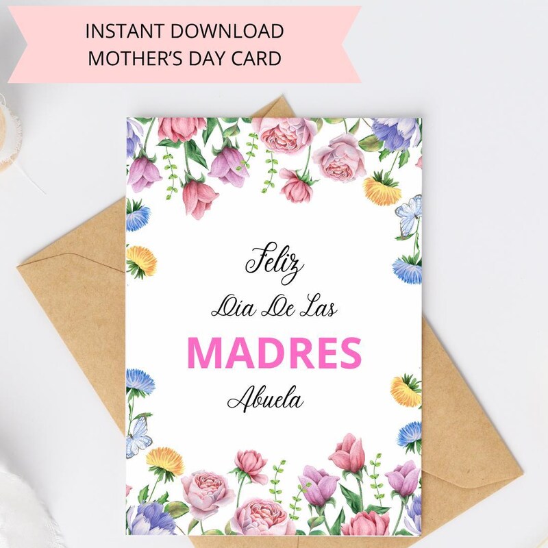 Mothers Day Cards Spanish - Etsy