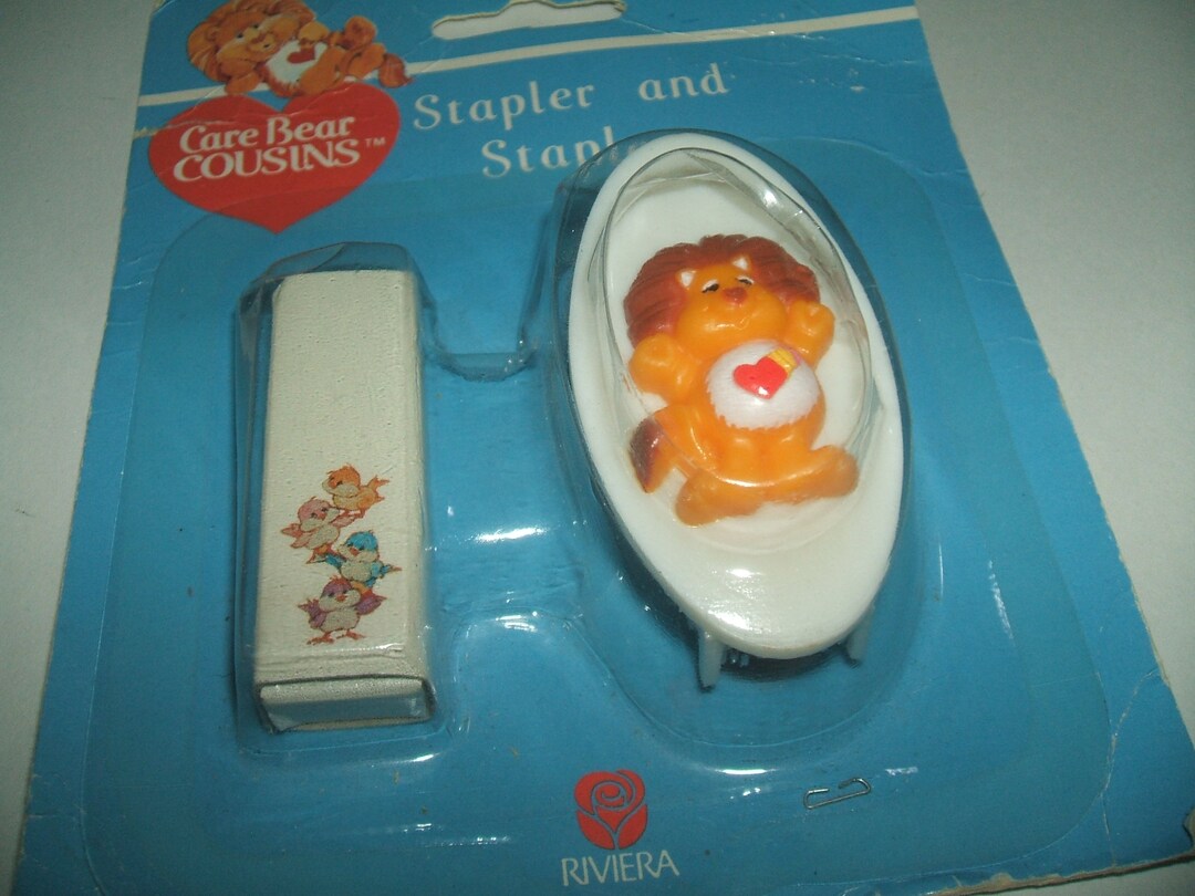 Vintage 1980s Care Bear Cousins Stapler and Staples - Etsy