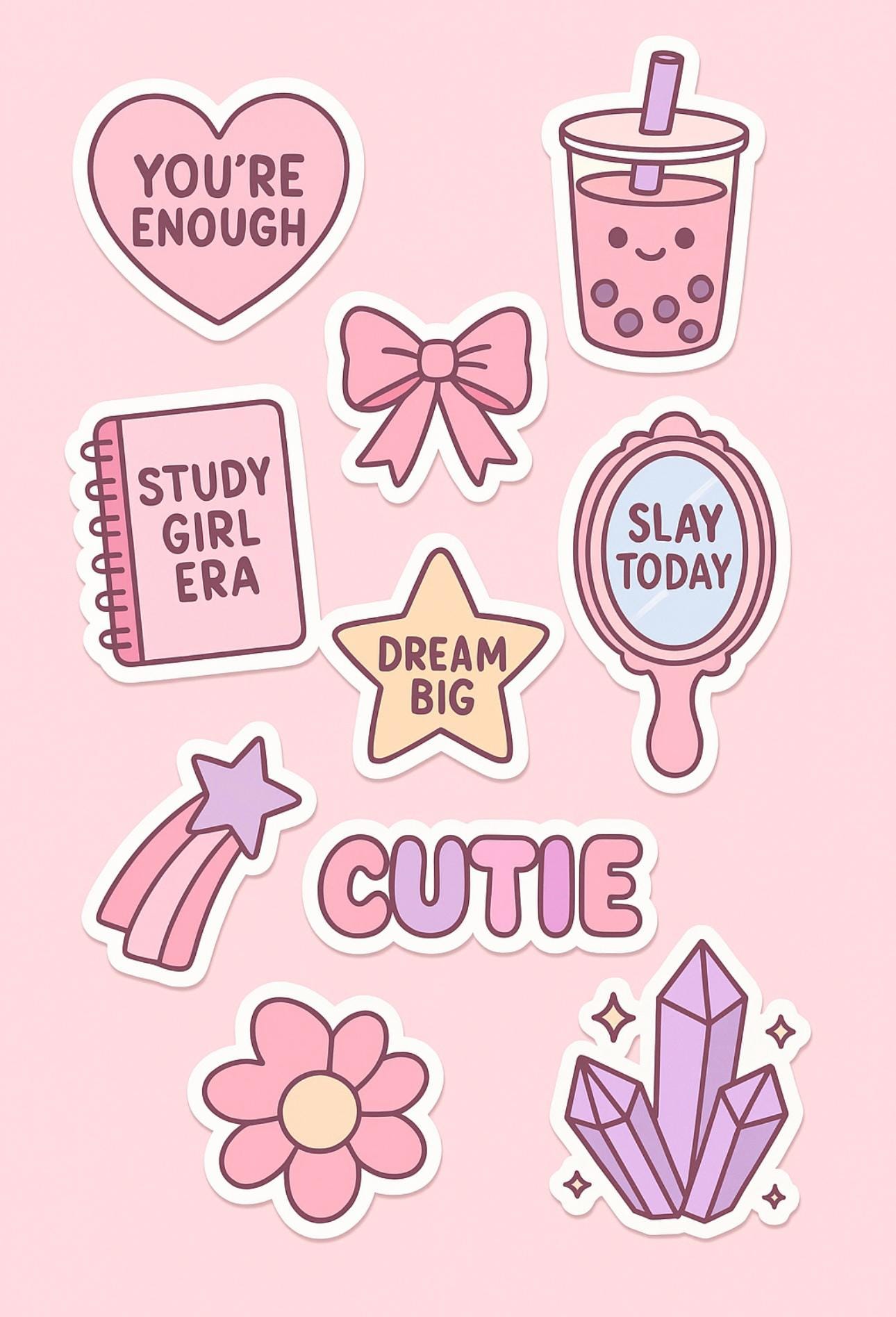 Cute & Motivational Digital Sticker Pack - Etsy