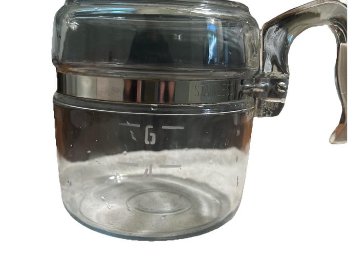 Vintage Pyrex Flameware Glass Percolator 6 Cup Coffee Pot Carafe & 7756 ...
