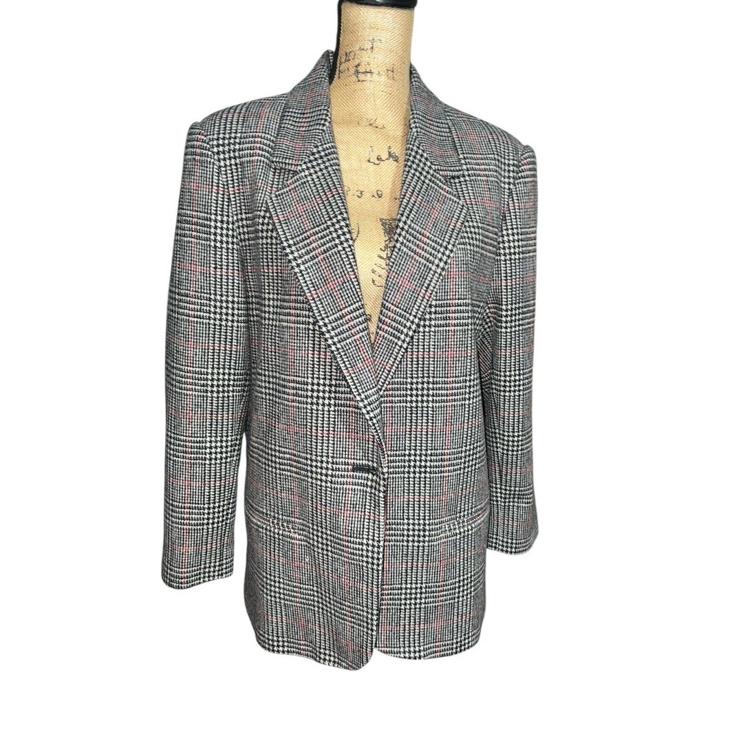 Vintage Donny Brooke Plaid Wool Jacket Size 14 Academia Preppy - Etsy