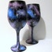 Galaxy, Nebula, Universe Celestial Hand Painted Wine Glasses Set of 2 ...