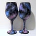 Galaxy, Nebula, Universe Celestial Hand Painted Wine Glasses Set of 2 ...