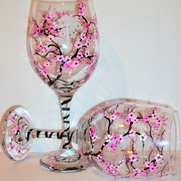 Spring Wine Glasses - Etsy