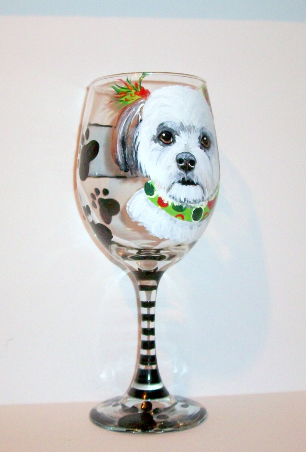 Pet Portrait Custom Wine Glass One 20 Oz. Wine Glass Pets Custom ...