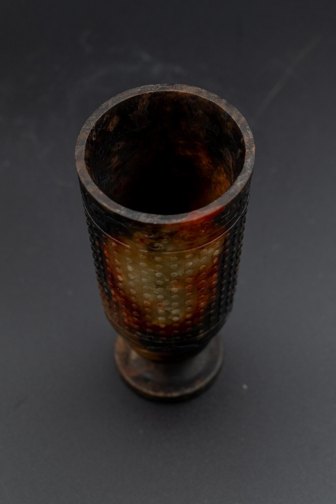 Antique Chinese Jade Goblet Cup With Taotie Motif – Carved Ritual ...