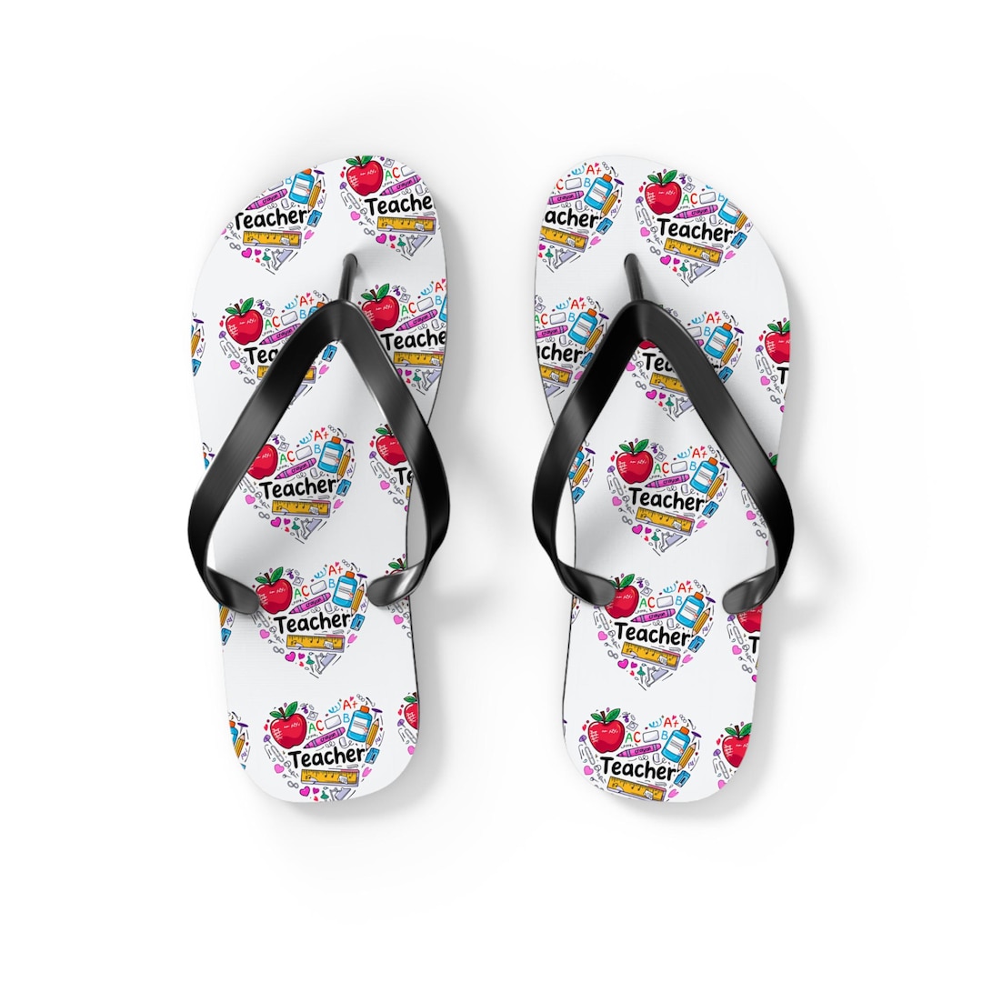 Teacher Appreciation Flip Flops, Gifts for Teachers, School Spirit ...