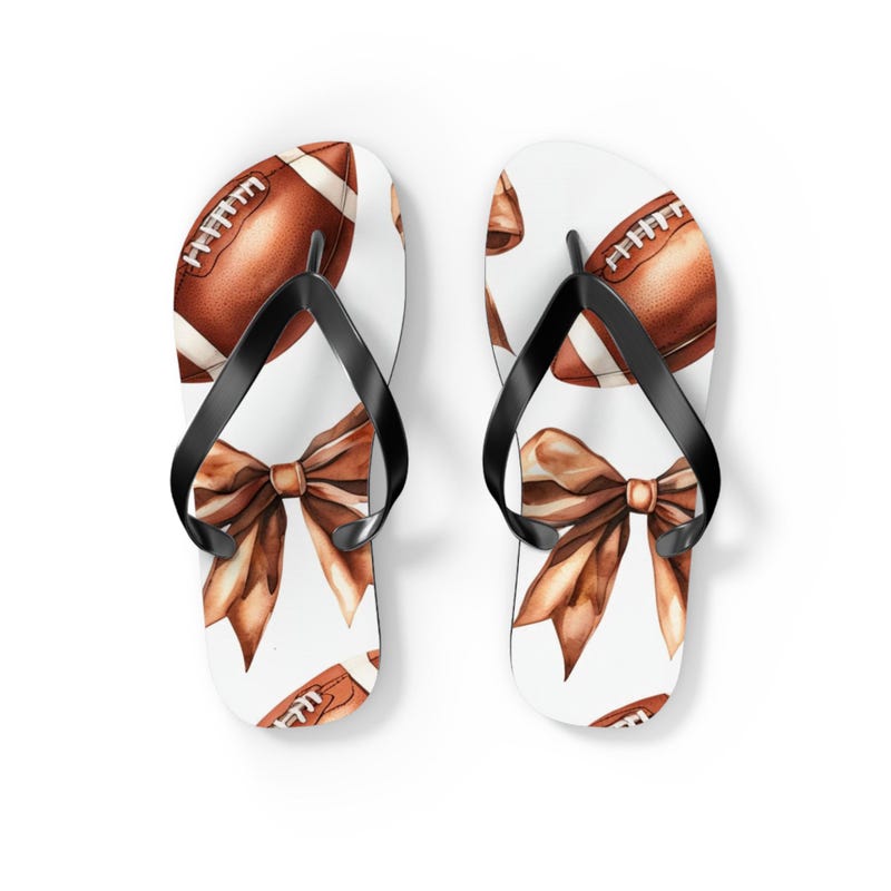 Football Flip Flops - Etsy