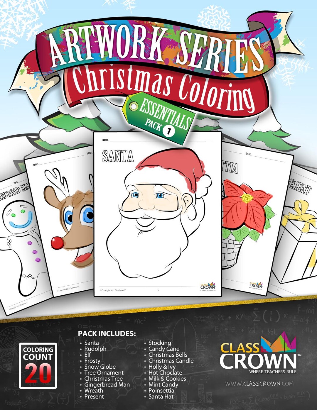 Christmas Coloring Pages Bundle (20 Christmas Coloring Pages) - Etsy