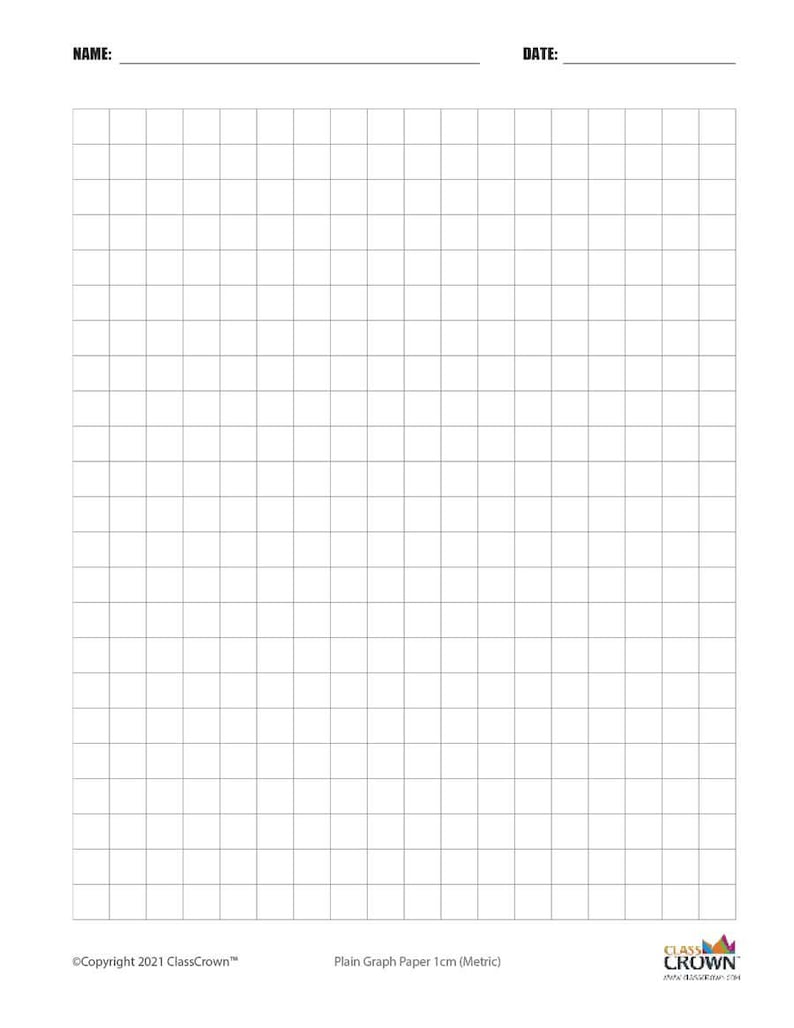 Plain Graph Paper Printables for Teachers (bundle Pack) - Etsy