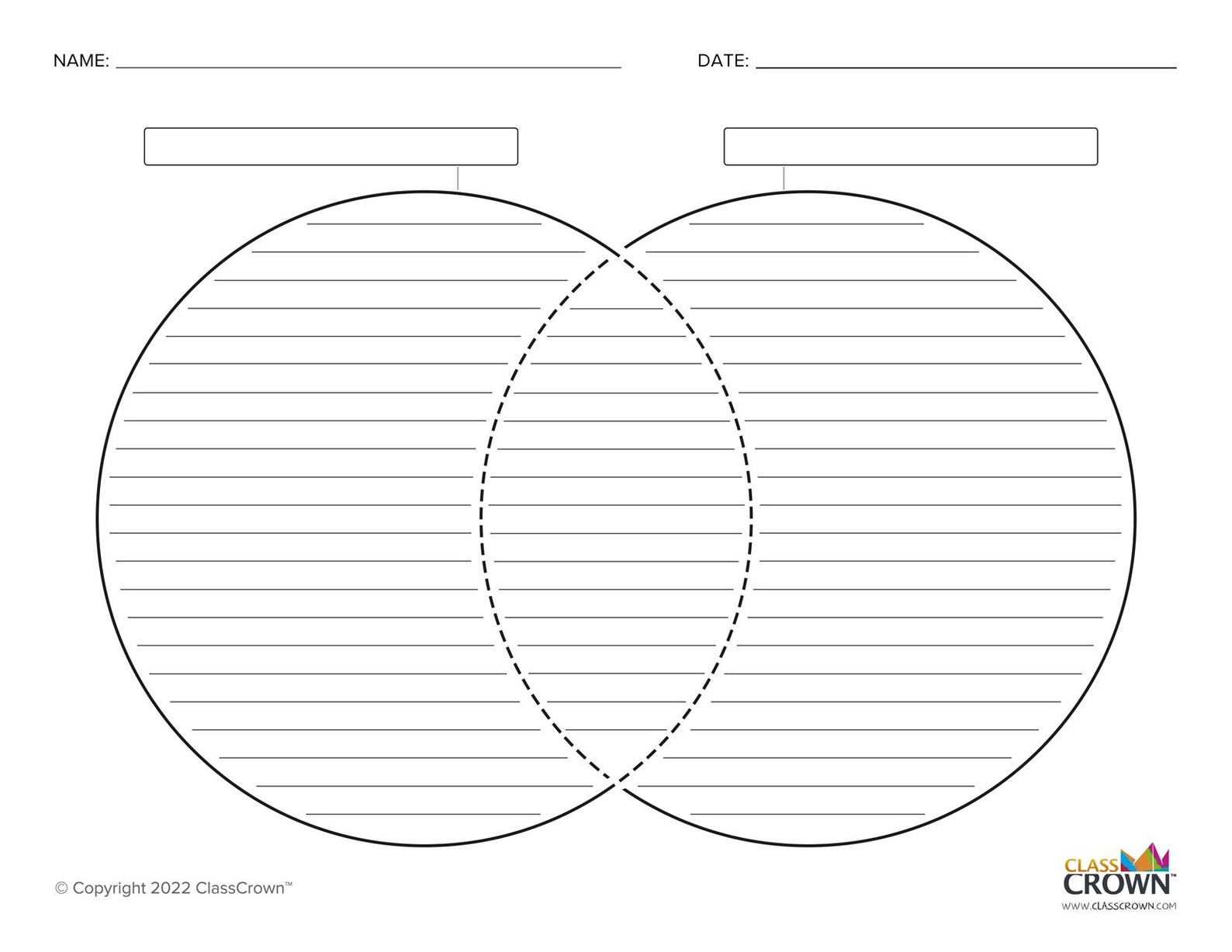 Venn Diagrams Printable Worksheets (bundle Pack) - Etsy