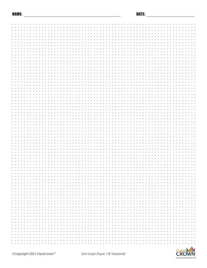 Dot Graph Paper Printables (bundle Pack) - Etsy Canada