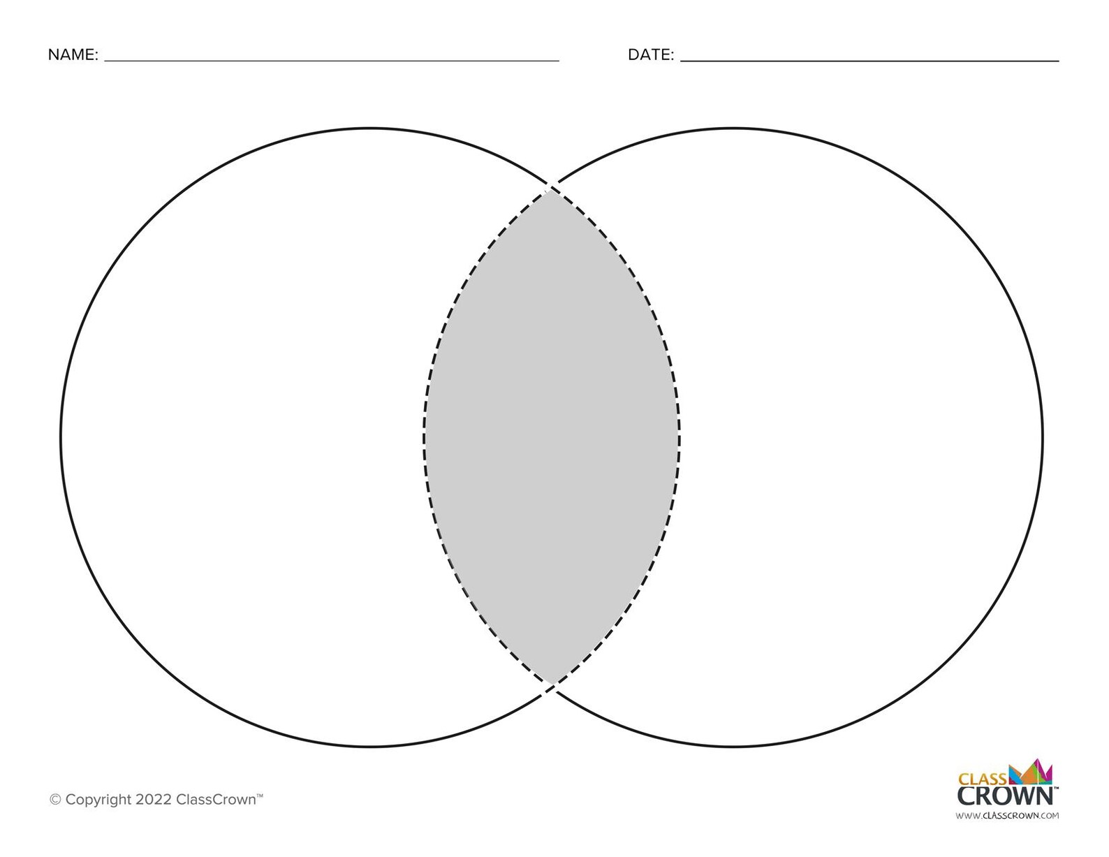 Venn Diagrams Printable Worksheets (bundle Pack) - Etsy