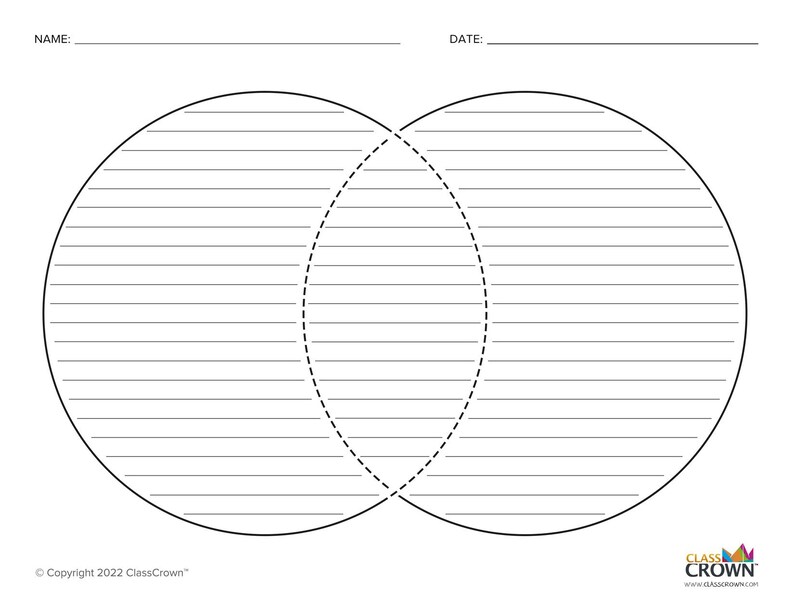 Venn Diagrams Printable Worksheets (bundle Pack) - Etsy
