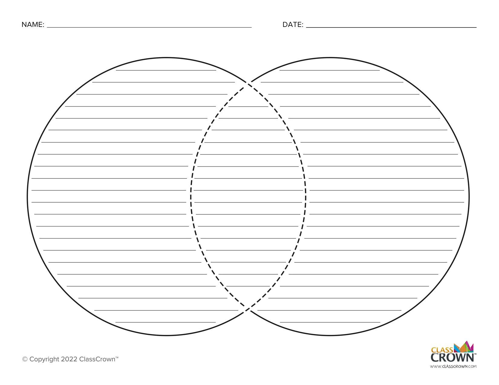 Venn Diagrams Printable Worksheets (bundle Pack) - Etsy