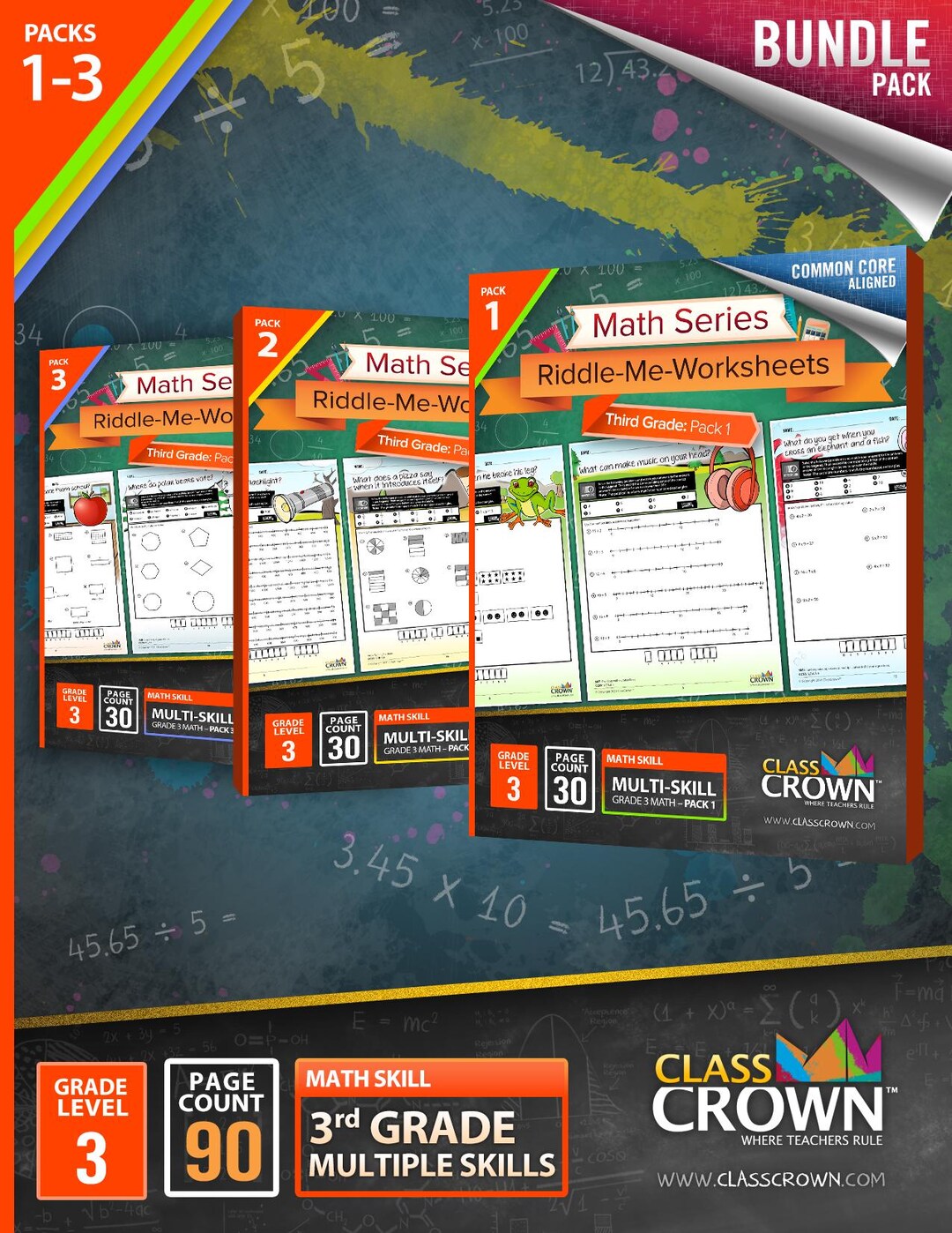 3rd Grade Math Worksheets Bundle (packs 1, 2, & 3) - Etsy Australia