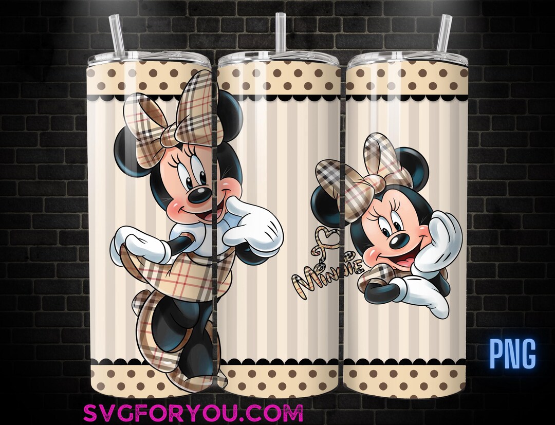 Retro Minnie Mouse 20 Oz Skinny Tumbler, Mickey Mouse Sublimation ...