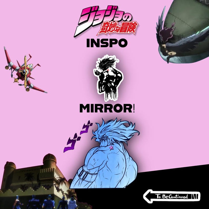 Anime Inspired Mirror | Custom Wall Decor | Stylish Piece for Anime ...