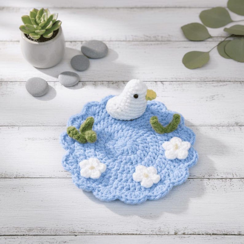 Amigurumi Duck Coaster Crochet Pattern – Fun DIY Mug Rug PDF Tutorial ...