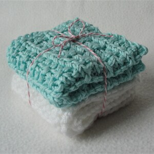 KNITTING Pattern Plush Face Cloth Wash Cloth Sets, Knit Wash Cloth ...