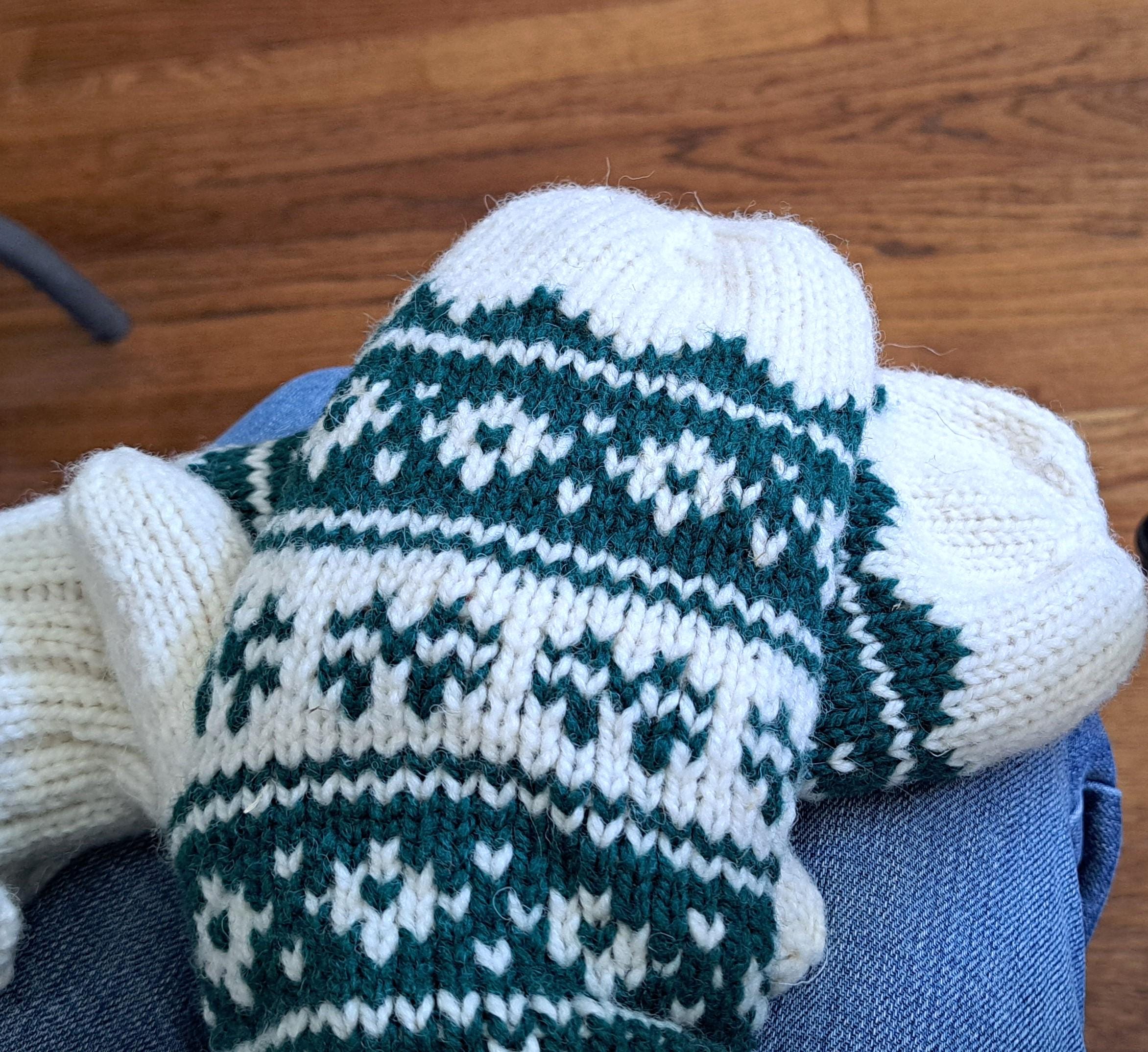 KNITTING PATTERN Liliya Mittens for Adult/teens, Sizes S,M,L, Adult ...