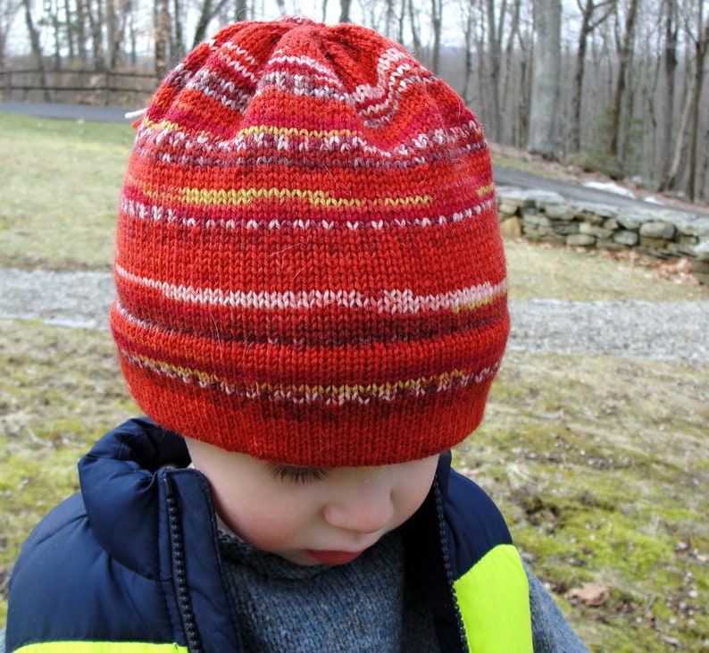KNITTING PATTERN Knit Beanie Pattern Chili Pepper Beanie Hat | Etsy