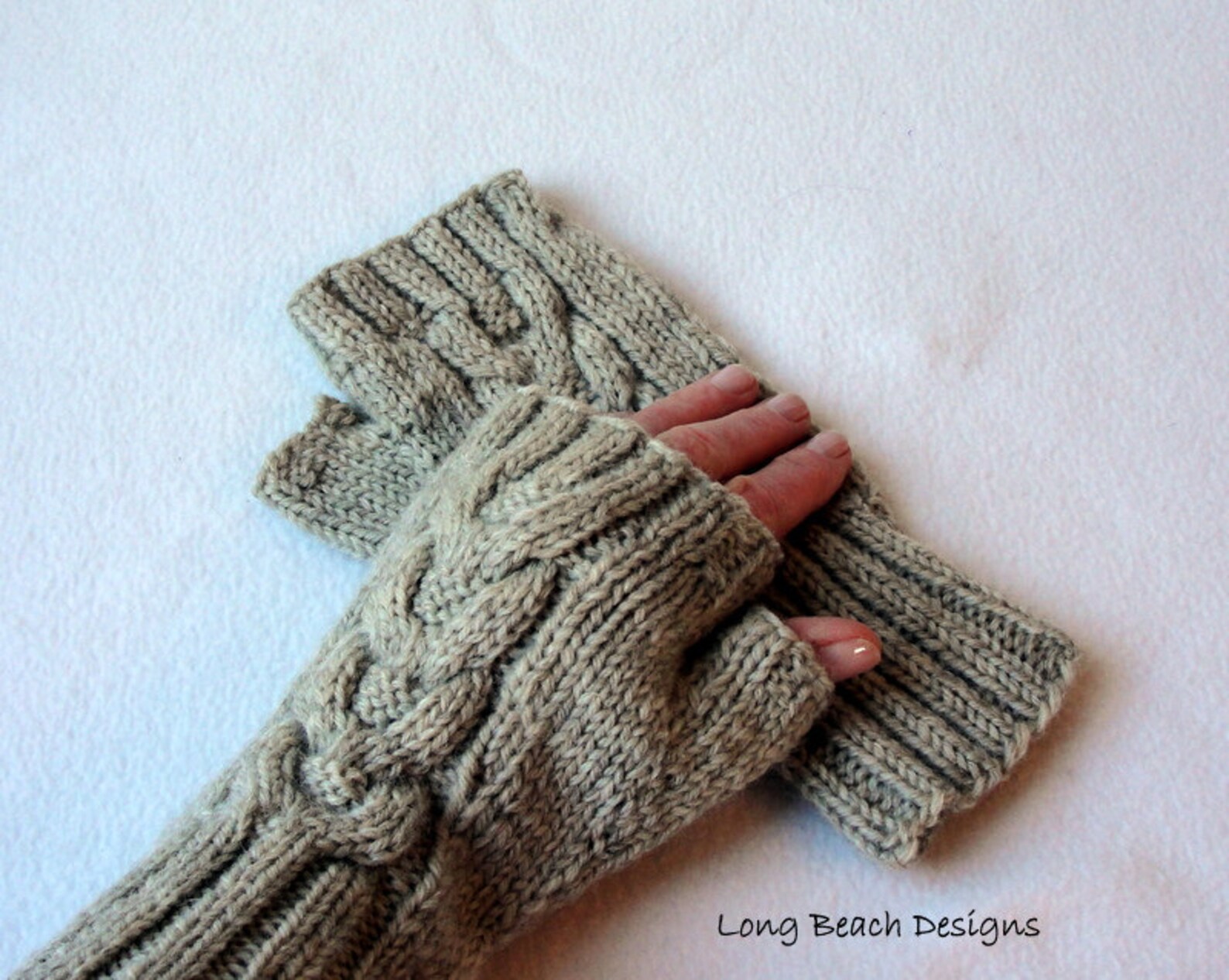 KNITTING PATTERN Celtic Diva Fingerless Mittens for Adults and Teens ...