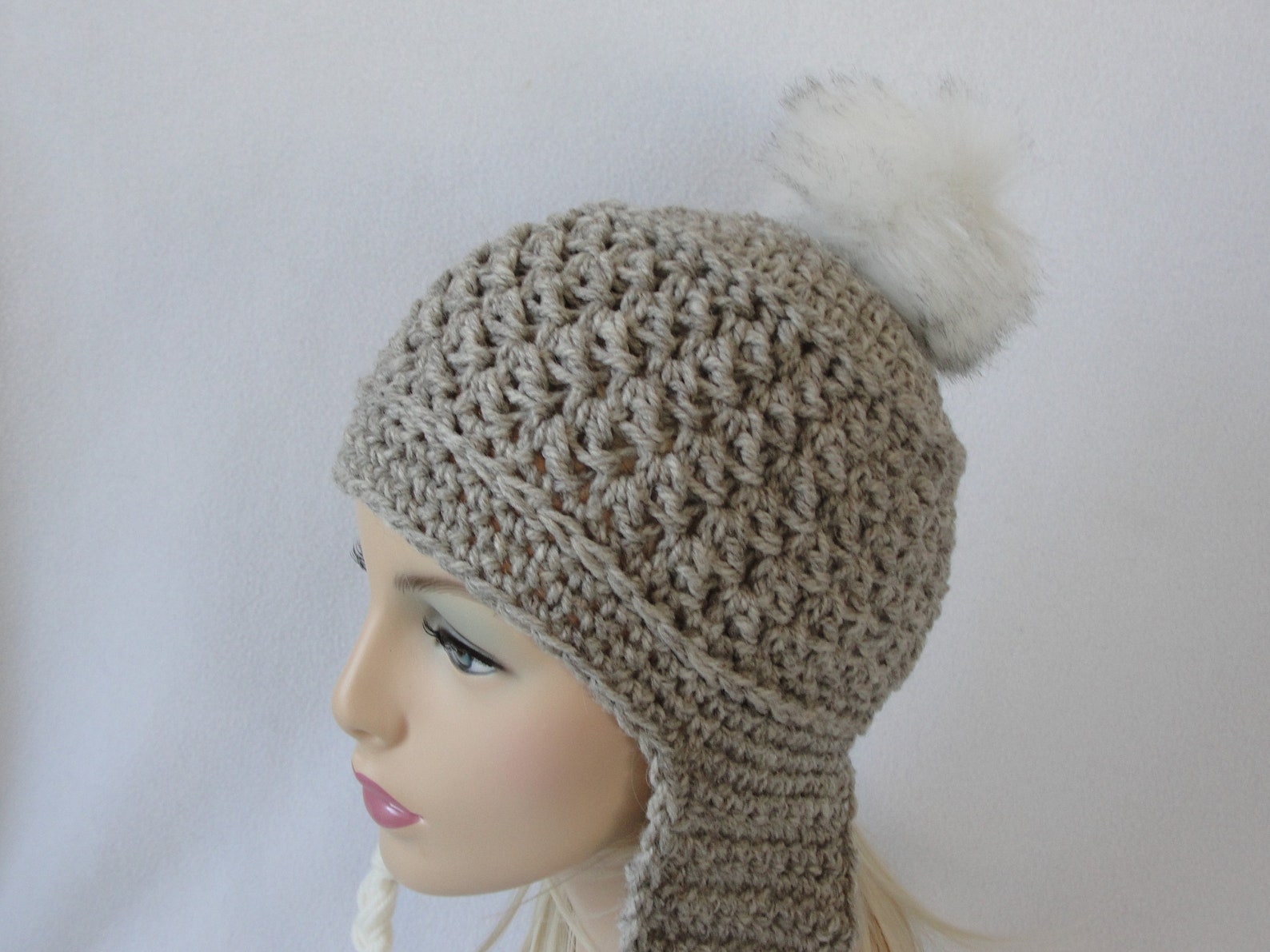 Crochet Pattern Crochet Ear Flap Pattern Long Ridge Ear Flap - Etsy