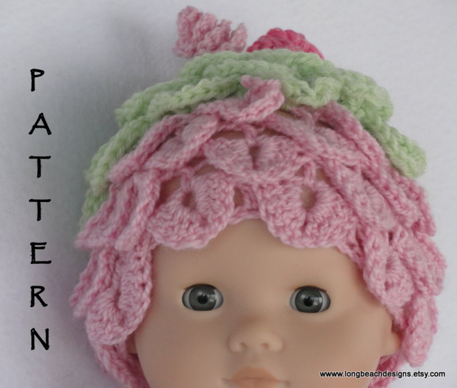 Crochet Doll Hat Pattern Doll Leaf Beanie for Bitty Baby - Etsy