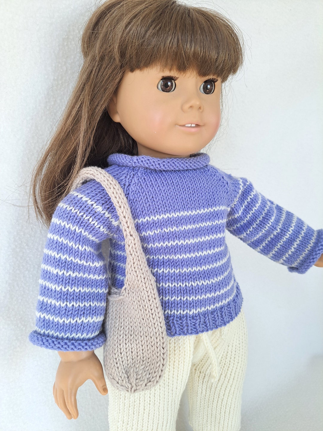 Knitting PATTERN Doll Seaside Outfit for 18 Inch Dolls, Knitting ...