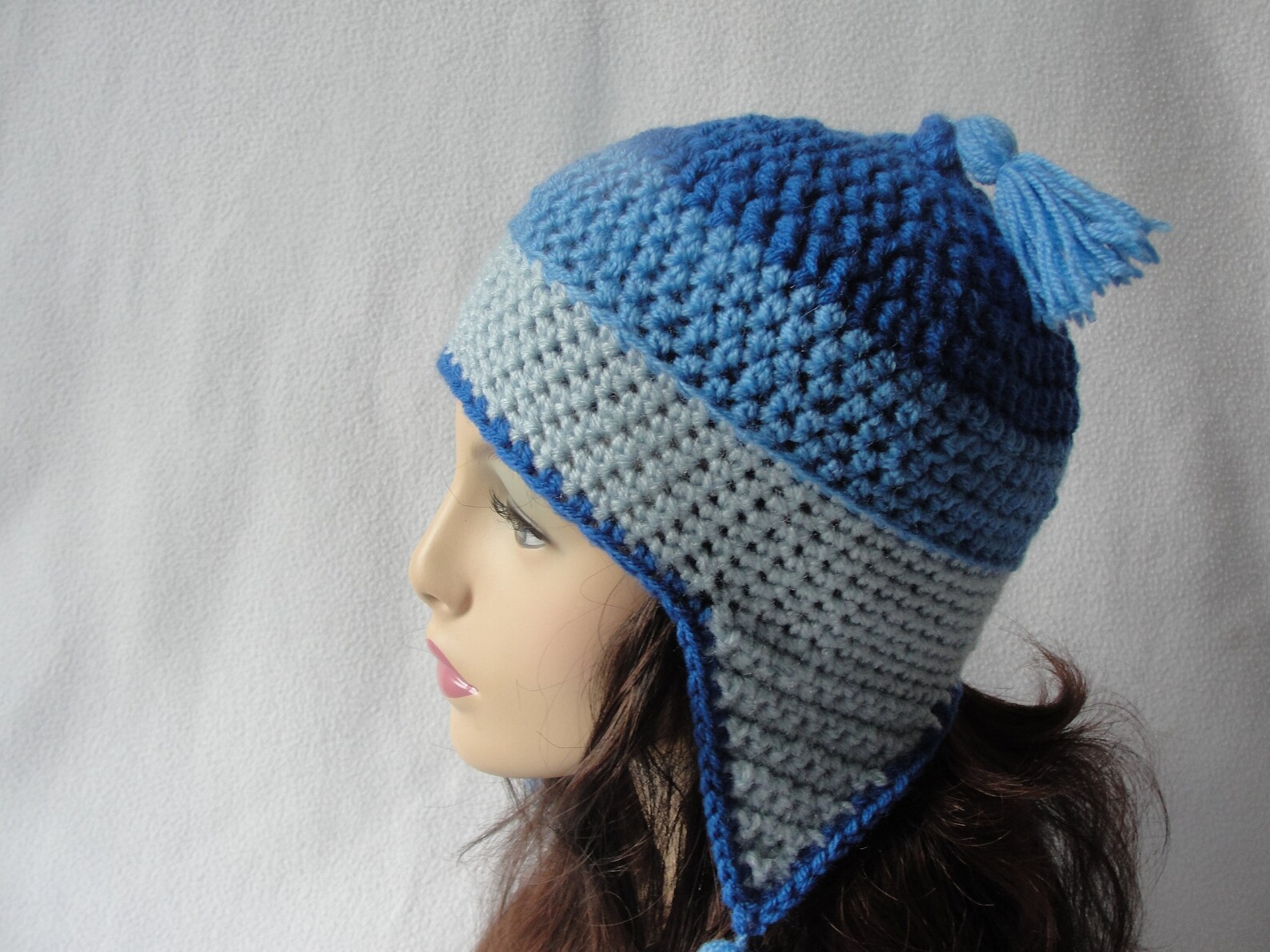 Crochet Pattern, Crochet Ear Flap Pattern, Shuffle Ear Flap Beanie, Ear ...