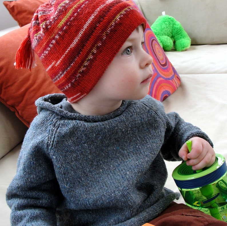 KNITTING PATTERN Knit Beanie Pattern Chili Pepper Beanie Hat | Etsy