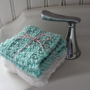 KNITTING Pattern Plush Face Cloth Wash Cloth Sets, Knit Wash Cloth ...