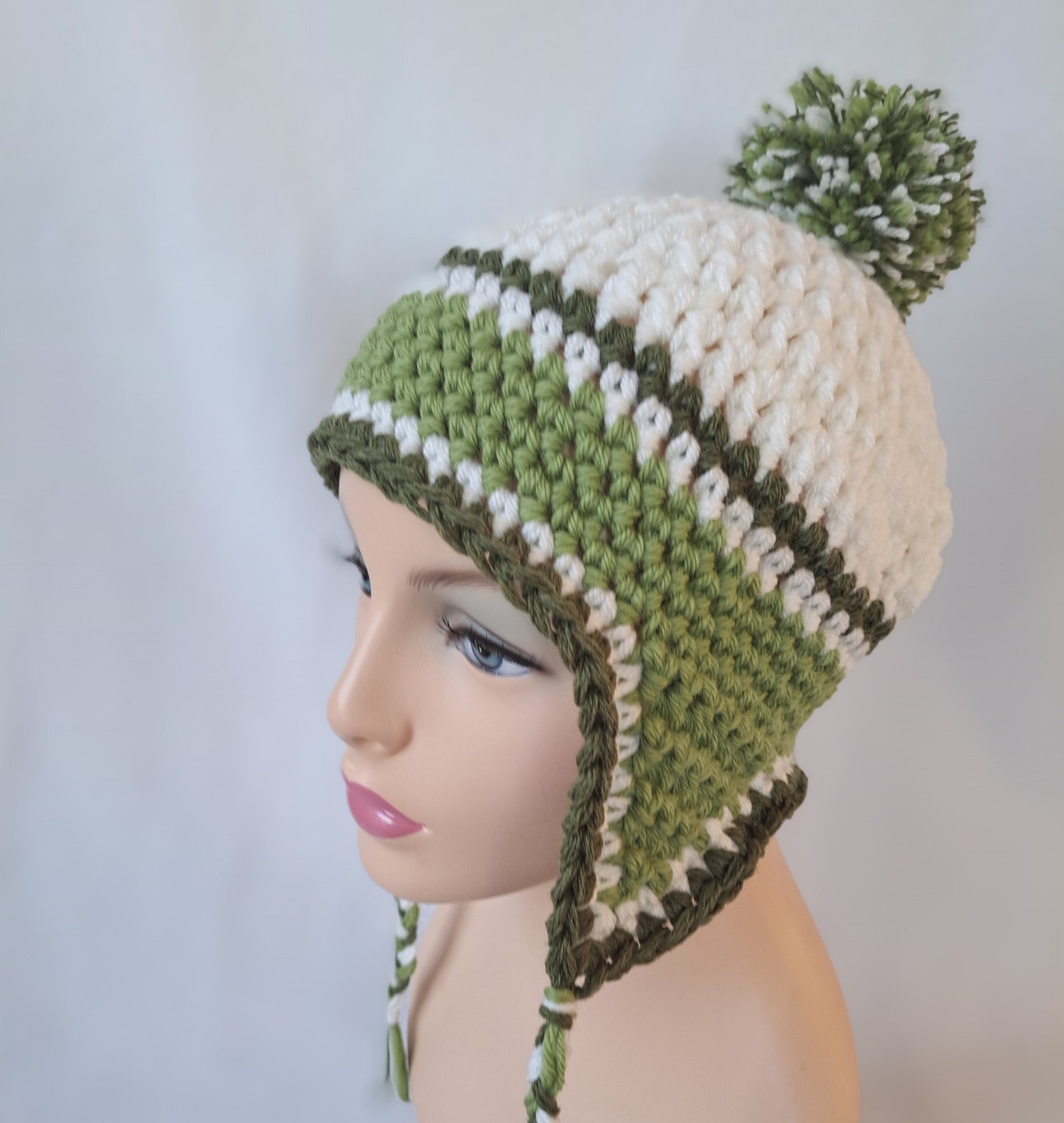 Crochet Pattern, Ear Flap Hat Pattern, Wellspring Ear Flap Hat, Beanie ...