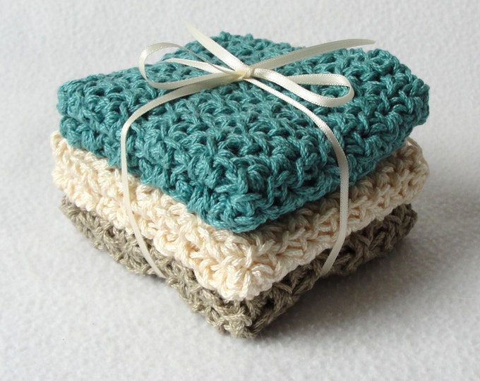 KNITTING Pattern, Essentials Face Cloth Wash Cloth Sets, Knit Wash ...