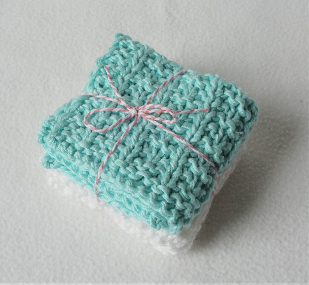 KNITTING Pattern Plush Face Cloth Wash Cloth Sets, Knit Wash Cloth ...