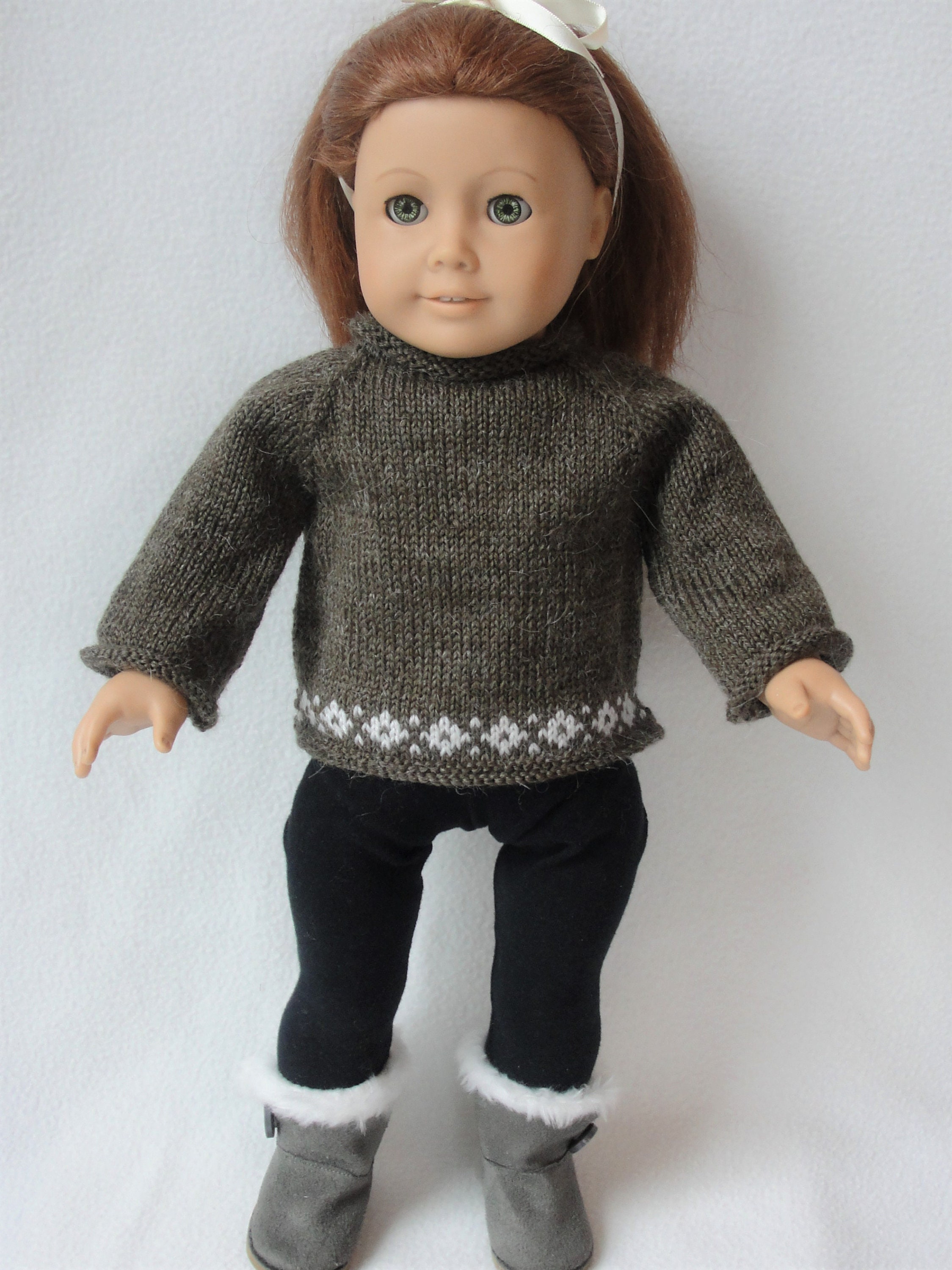 Knitting PATTERN Doll Hot Cocoa Sweater for 18 Inch Dolls Pattern, Doll ...
