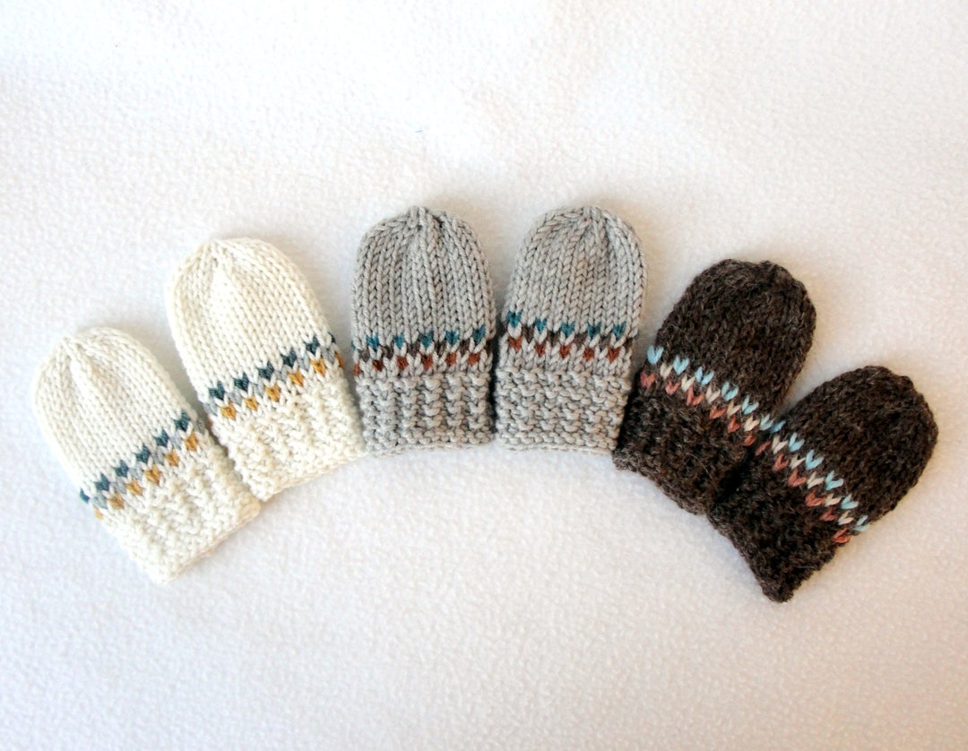 KNITTING PATTERN Sprite Baby Mitts Knit Pattern Baby Mitts Baby Mitten ...