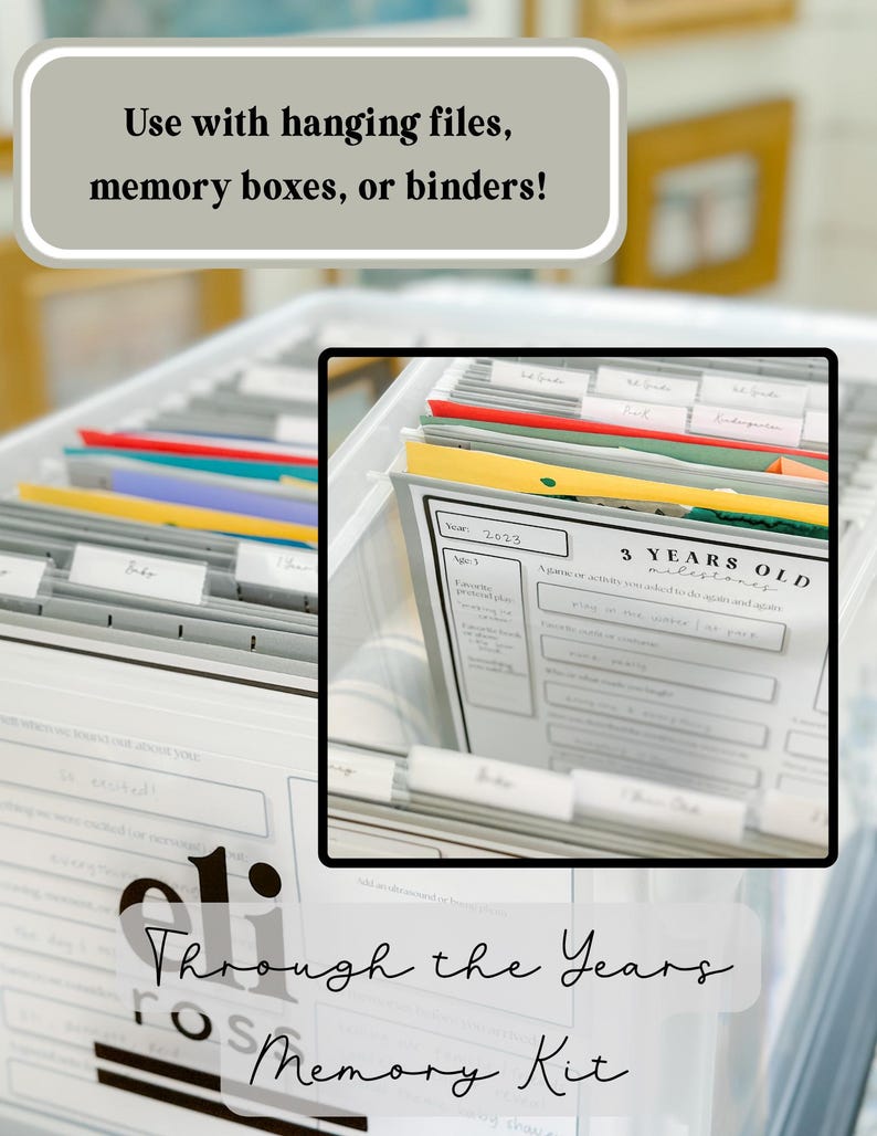 Through the Years Printable Memory Prompts - Etsy