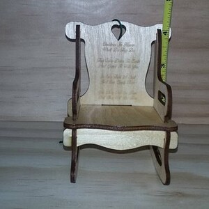 Christmas in Heaven Rocking Chair Ornament - Etsy