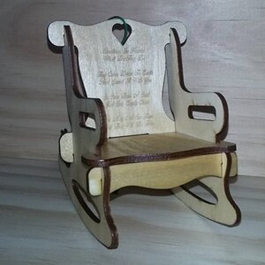 Christmas in Heaven Rocking Chair Ornament - Etsy