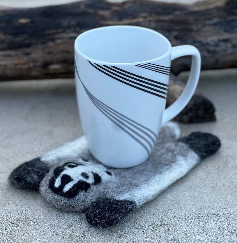 Handmade Felt Animal Coasters: Eco-friendly Drink Coasters - Etsy