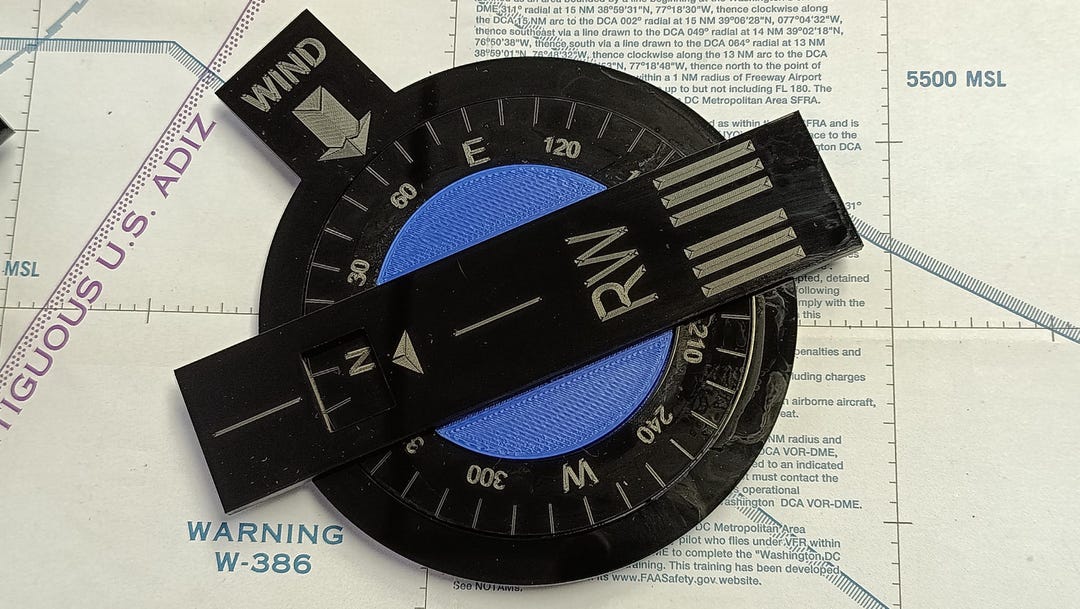 Pilot Learning Tool | Runway & Wind Direction Visual Aid | Flight ...